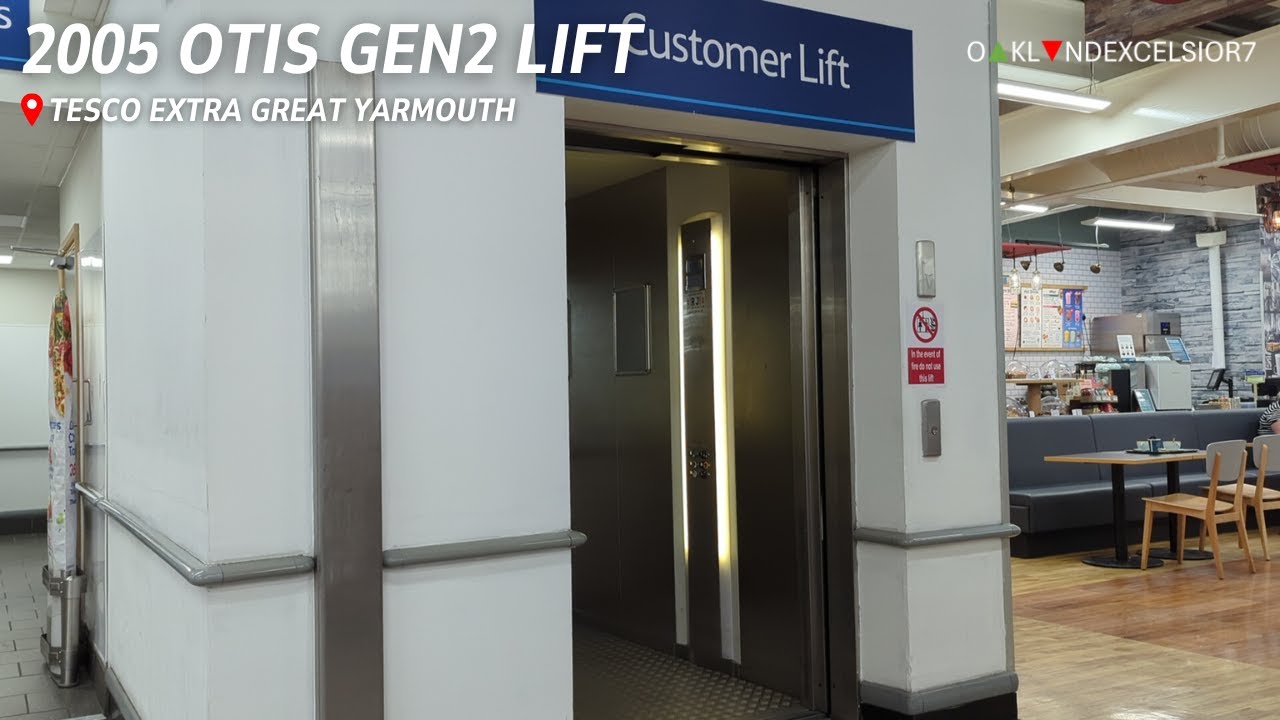 2005 OTIS Gen2 Lift at Tesco Extra Great Yarmouth - YouTube