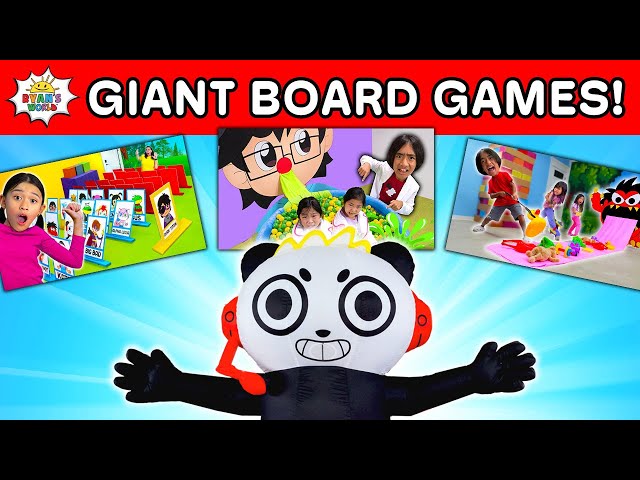 Ryan's 24-Hour GIANT Board Game Showdown! - Videos For Kids