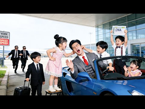 Sextuplets Stop the CEO’s Car Calling Dad—Seeing the Same Birthmark, He’s Stunned!