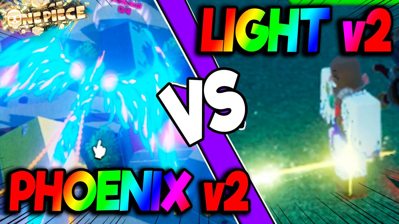 QUAL A MELHOR?!? PHOENIX V2 ou LIGHT V2 no A ONE PIECE GAME - YouTube