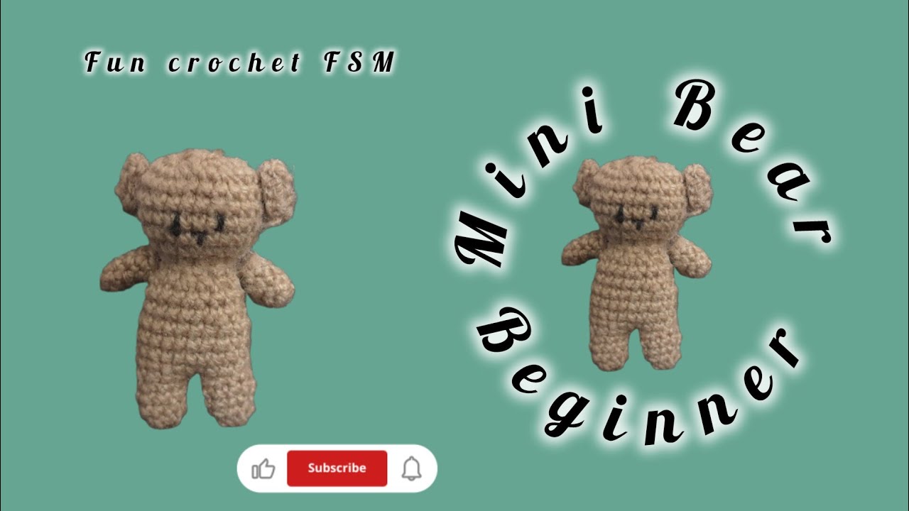 Mini Bear Amigurumi Crochet For Beginner's Freindly - YouTube
