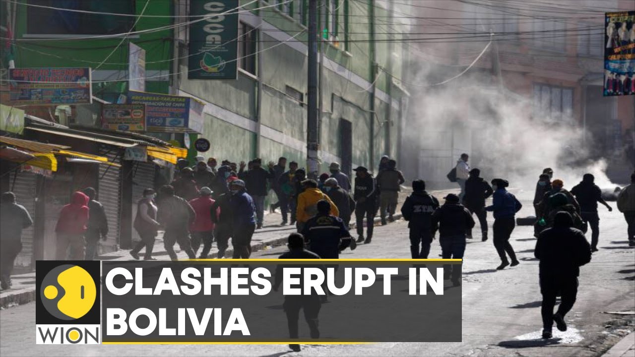 Clashes erupt in Bolivia, fireworks shot at supporters of detained ...