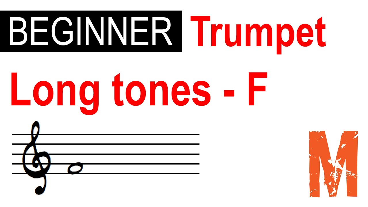 Beginner's exercise - Long tones - F - Trumpet - YouTube