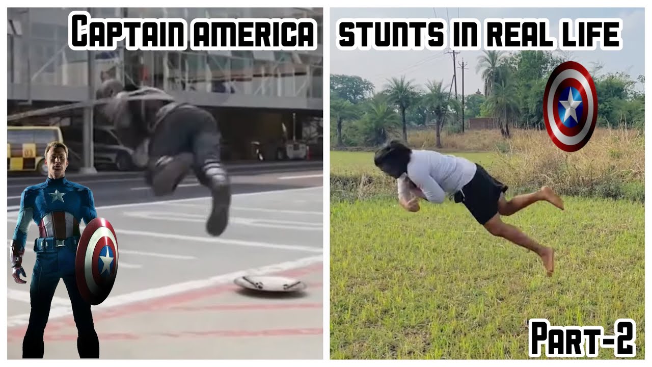 INSANE Captain America Stunt in Real Life | part-2 | - YouTube