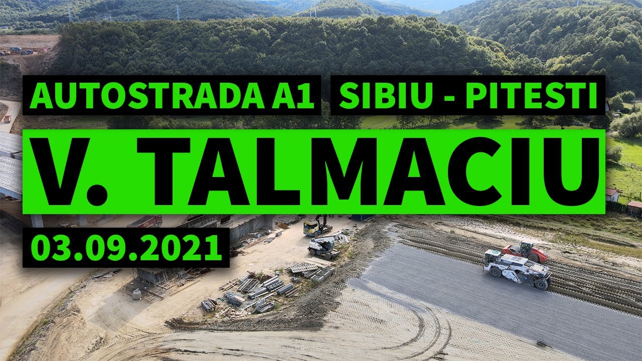 Autostrada A1, Sibiu - Pitesti, Lot 1, Sibiu - Boita, Viaduct Talmaciu ...