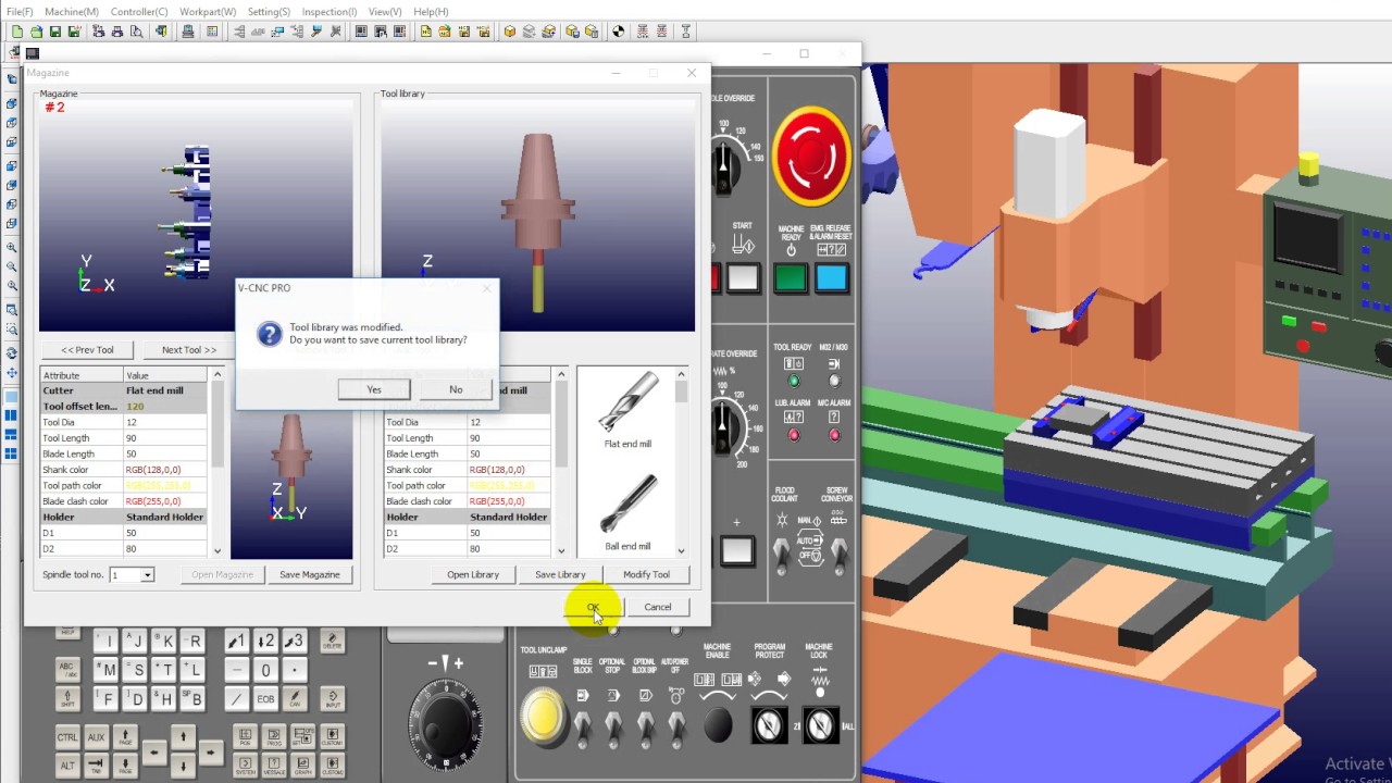 How to simulate with V CNC PRO - YouTube