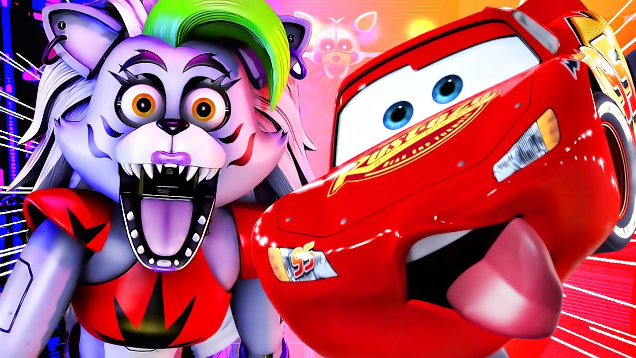 Five Nights at Freddy's 9 VS Cars 2 - Battle with the animatronics ...