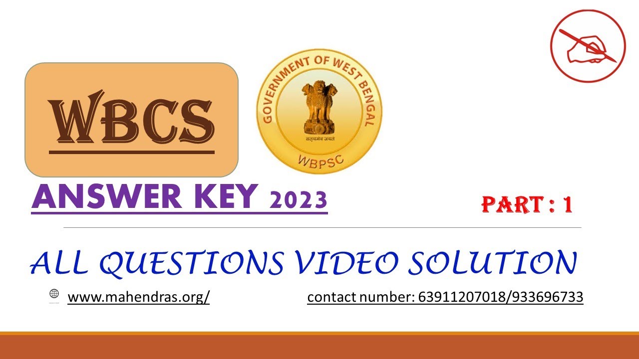WBCS 2023 Prelims Question Paper Analysis with Solution I WBCS PRELIMS ...