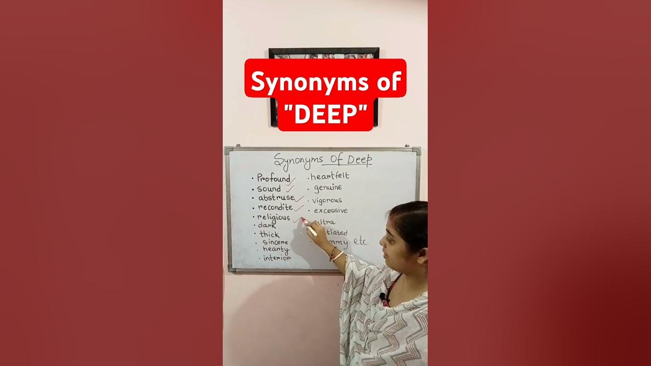 Synonyms of "DEEP" #english #englishgrammar #learnenglish #speakenglish #spokenenglish - YouTube