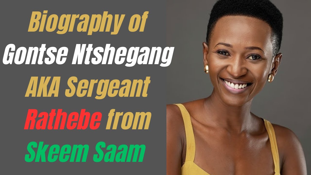 Gontse Ntshegang AKA Sergeant Rathebe from Skeem Saam - YouTube