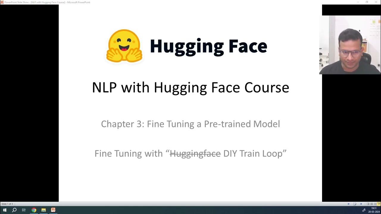 Lecture 14 - Fine Tuning Pre Trained Models - Training Loop with Huggingface - YouTube