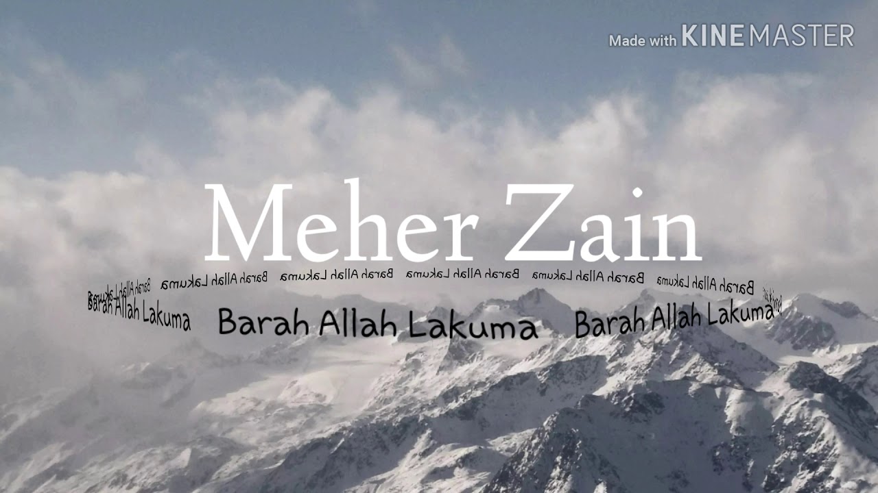 Meher Zain - Barak Allah Lakuma - YouTube