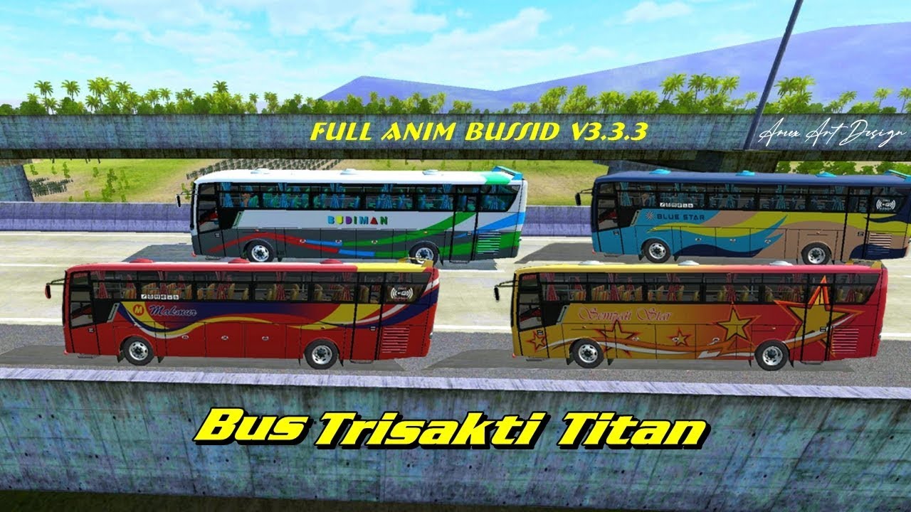 SHARE MOD DAN LIVERY BUS TRISAKTI TITANIUM FREE BUSSID V3.3.3 - YouTube