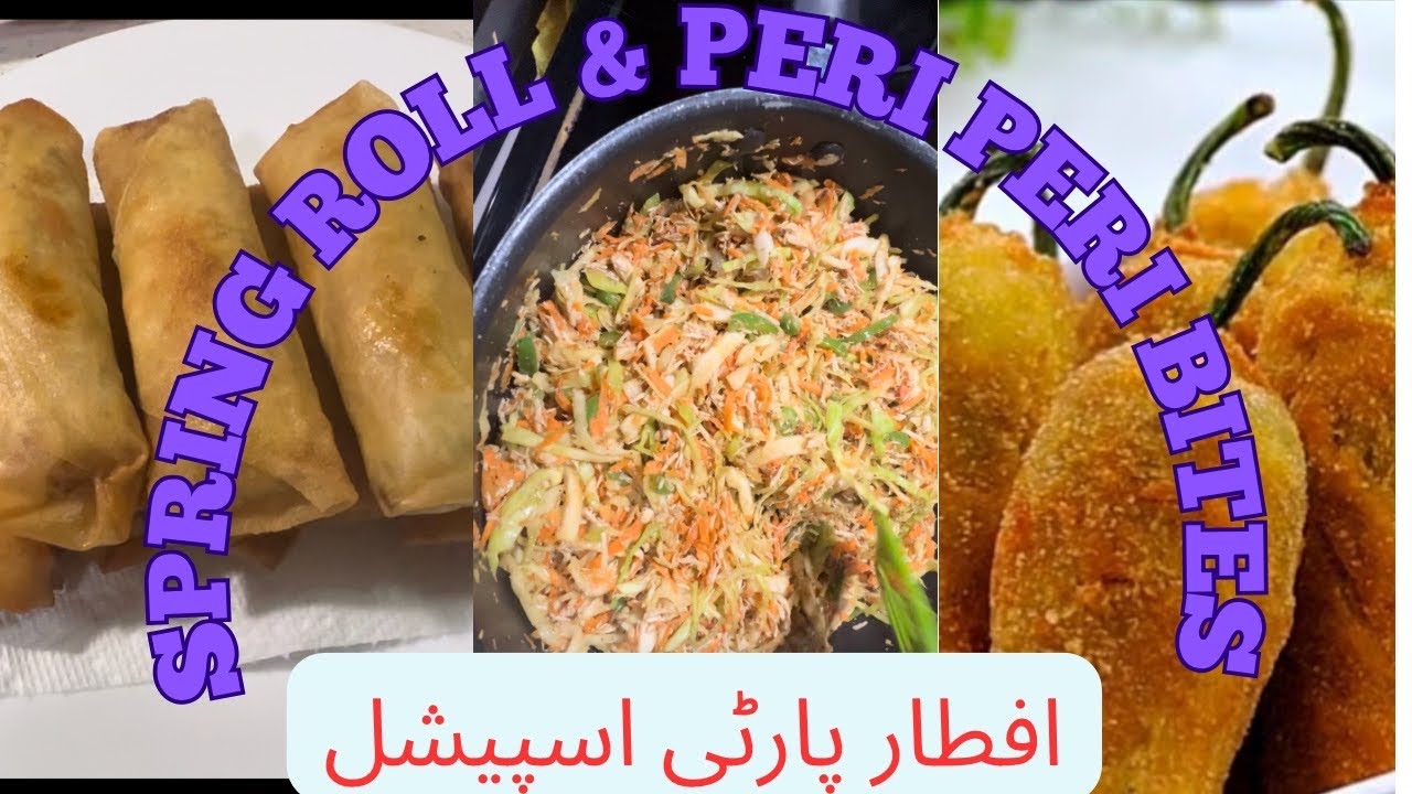Spring roll and peri peri bites Recipes Ramzan special ...