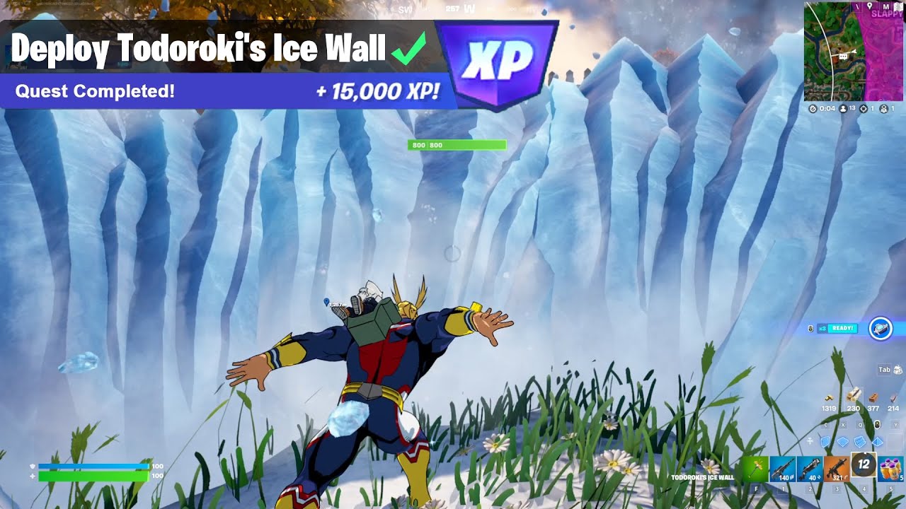 Deploy Todoroki's Ice Wall | Fortnite x My Hero Academia - YouTube
