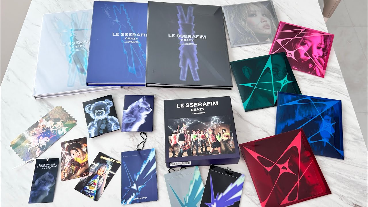 [르세라핌] LESSERAFIM CRAZY 4th mini album Full.ver 르세라핌 크레이지한 앨범 위버스앨범까지 ...