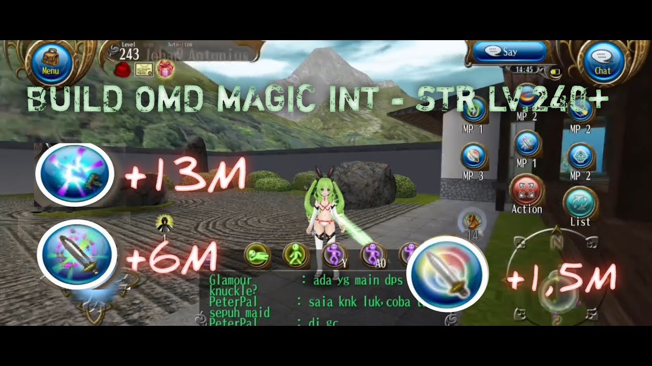 BUILD OMD MAGIC INT - STR LV.240+ TORAM ONLINE - YouTube