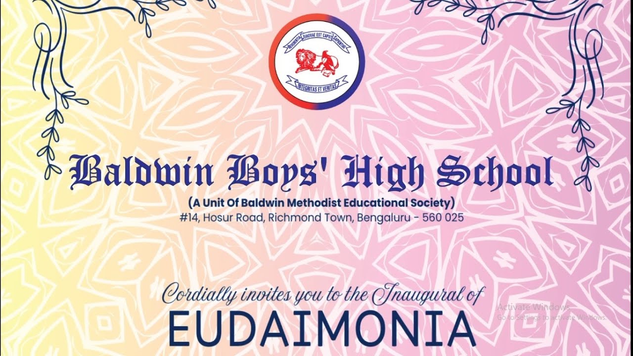 BALDWIN BOYS' HIGH SCHOOL EUDAIMONIA 2024 - YouTube