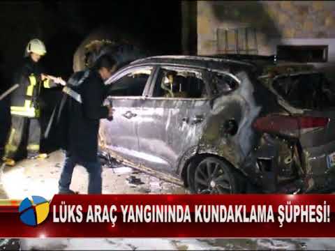 LÜKS ARAÇ YANGININDA KUNDAKLAMA ŞÜPHESİ!