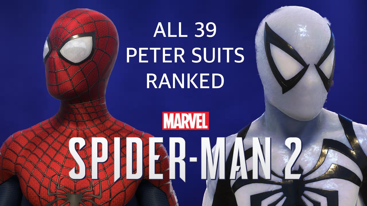 ALL 39 PETER SUITS RANKED (SPIDER-MAN 2) - YouTube