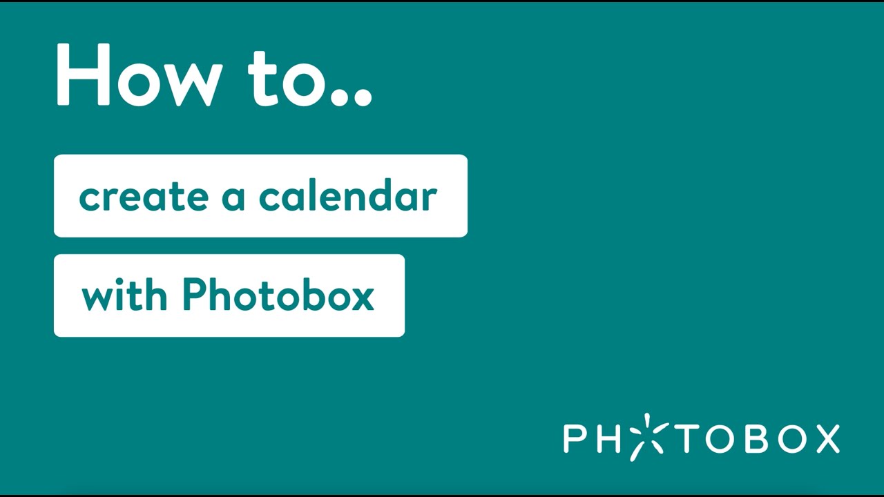 How to create a personalised calendar with Photobox - YouTube