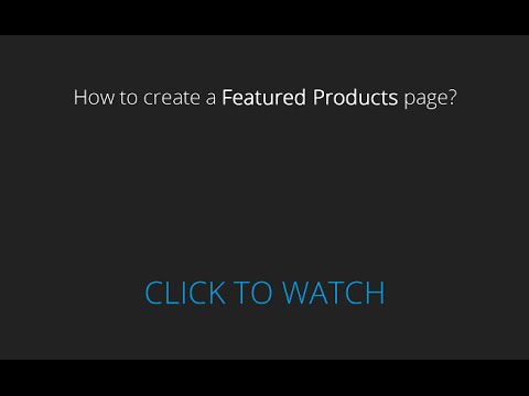 How to create a Featured Products page? - CustomPages for OpenCart 2.0 ...