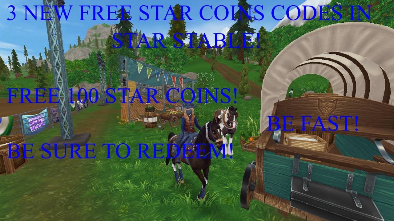 THREE NEW STAR COINS CODES IN STAR STABLE GET UP TO 100 FREE STAR COINS ...