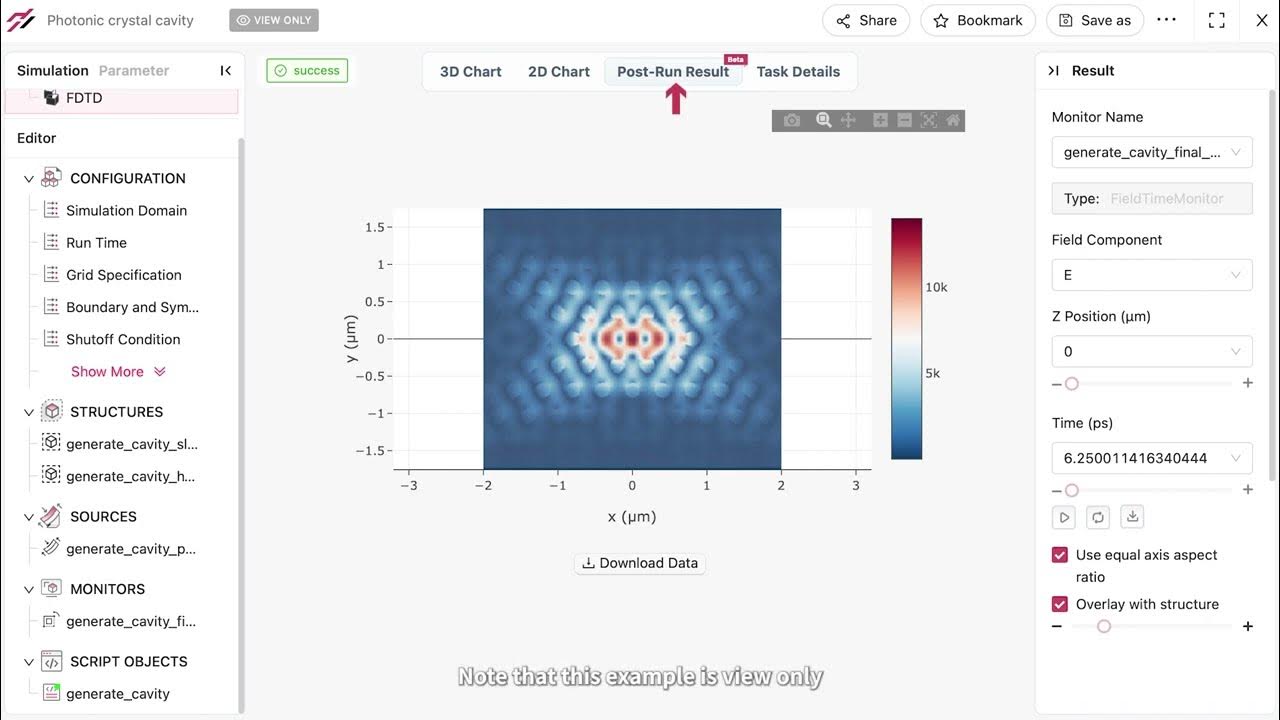 Simulating A Photonic Crystal Cavity Tidy3d How To Guide 4 Youtube