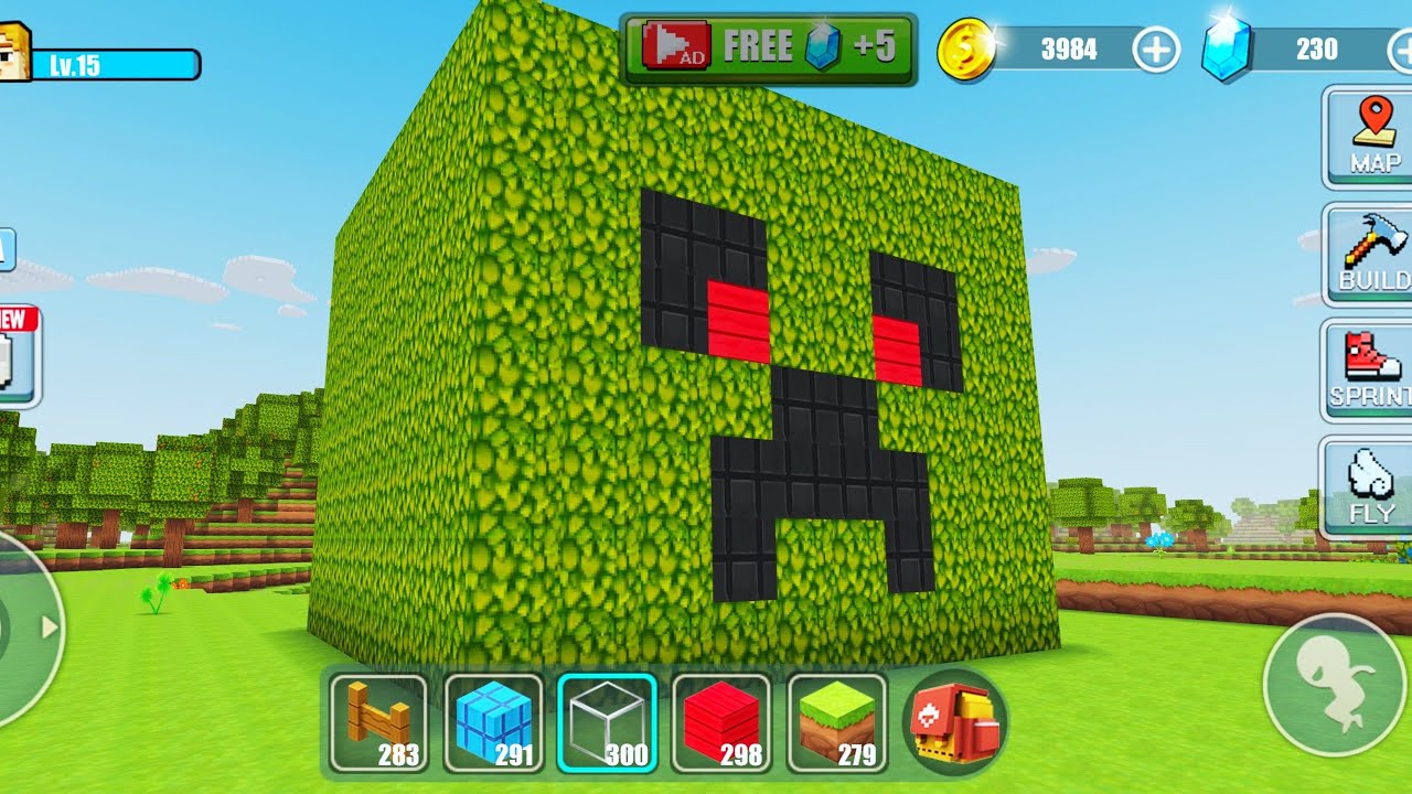 World Building Craft Gameplay #76 | Creeper's Head House 🏠 - YouTube