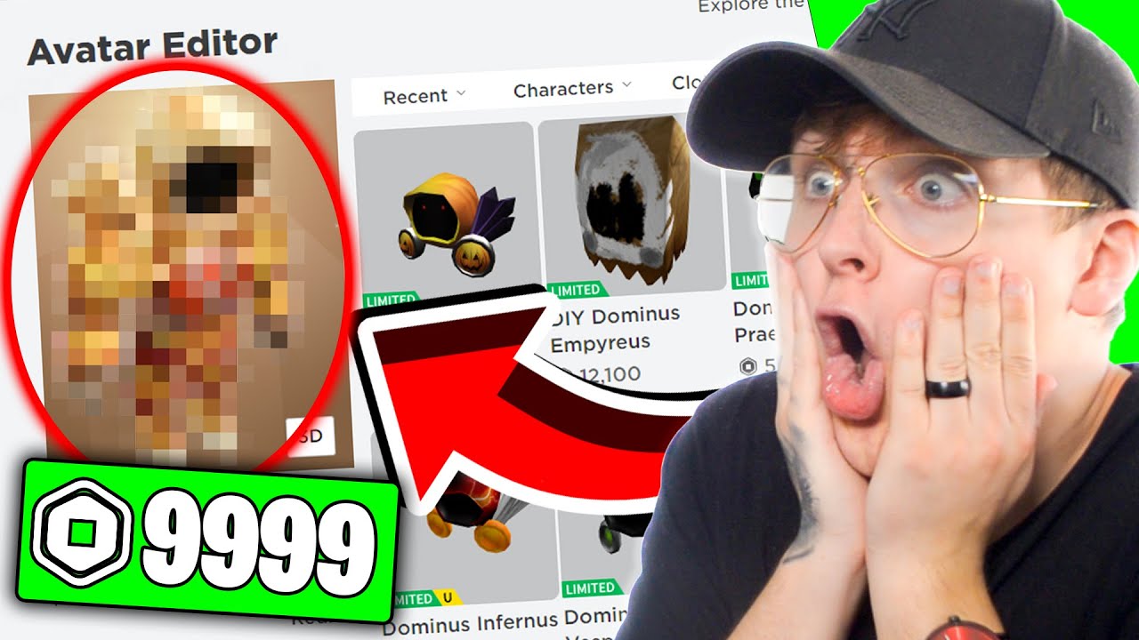 WYDAŁEM 9.999.999 ROBUX na NOWY AVATAR (ROBLOX) - YouTube