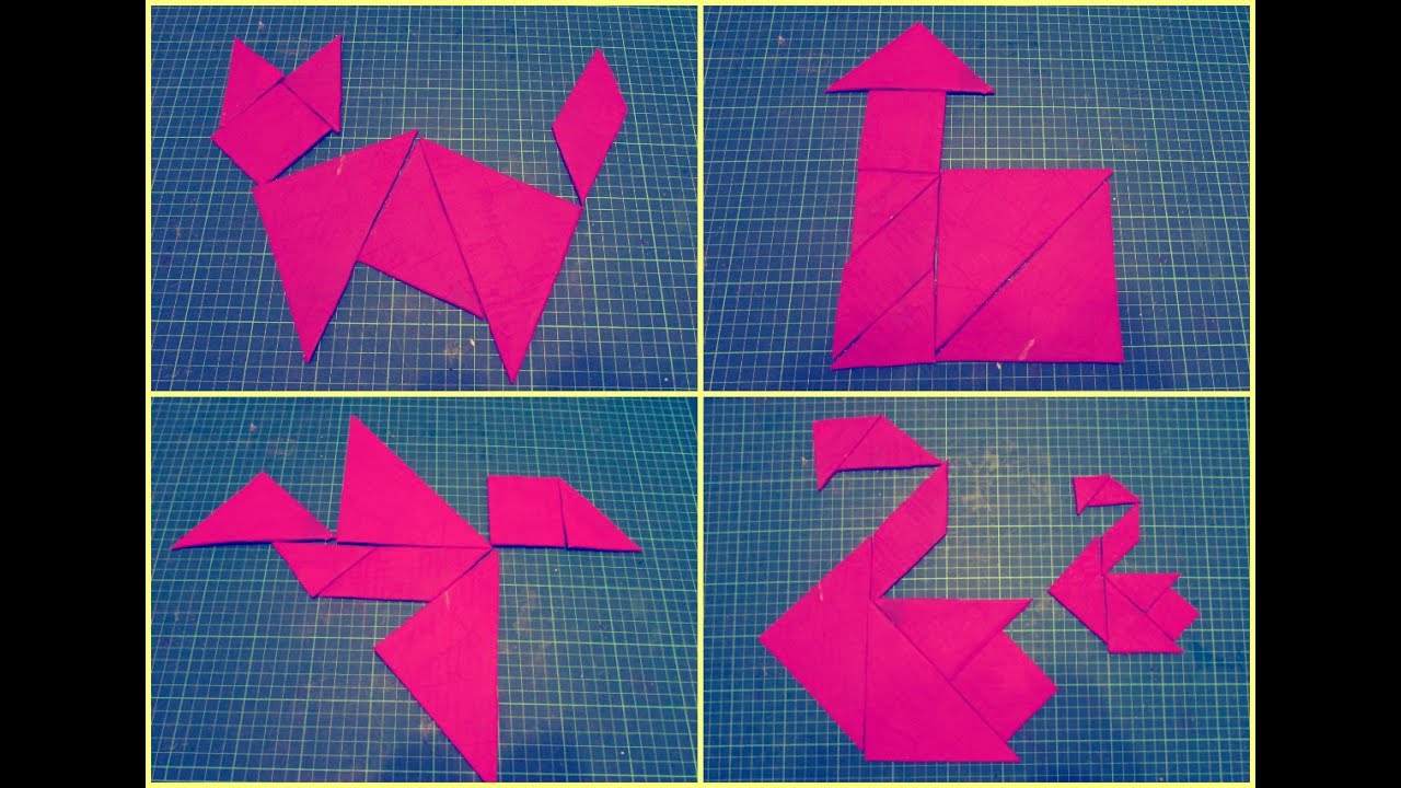 Como hacer un Tangram - DIY - YouTube