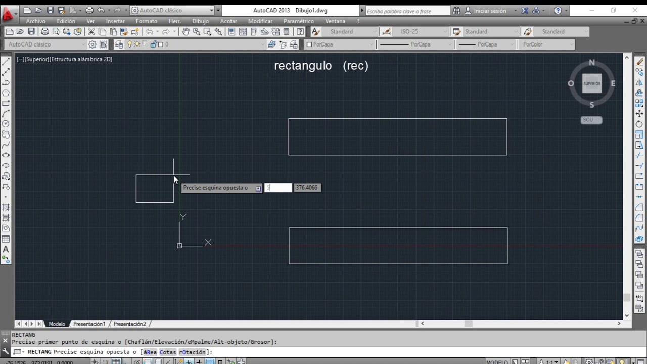 Rectángulo | AutoCAD - YouTube