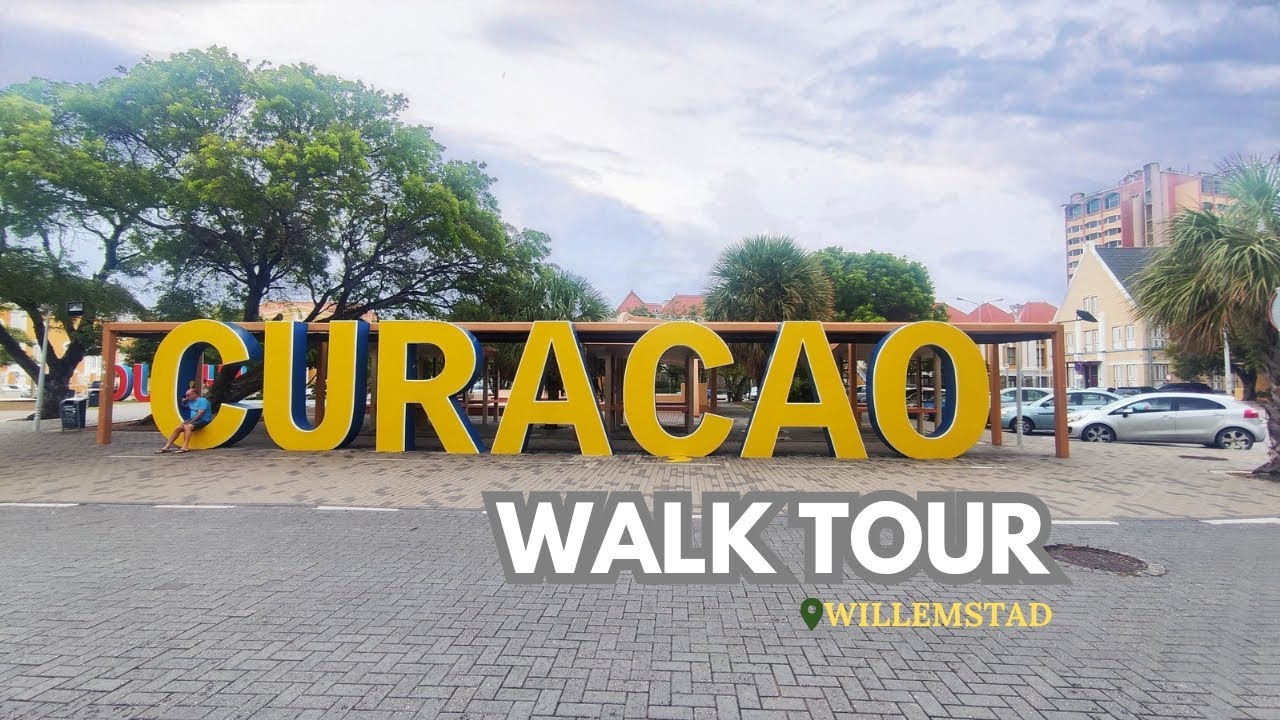 CURACAO Walk Tour | Pastel Colored Colonial Architecture - YouTube