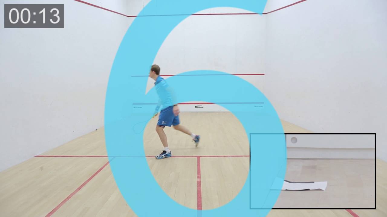 SquashSkills backhand drop shot challenge - YouTube