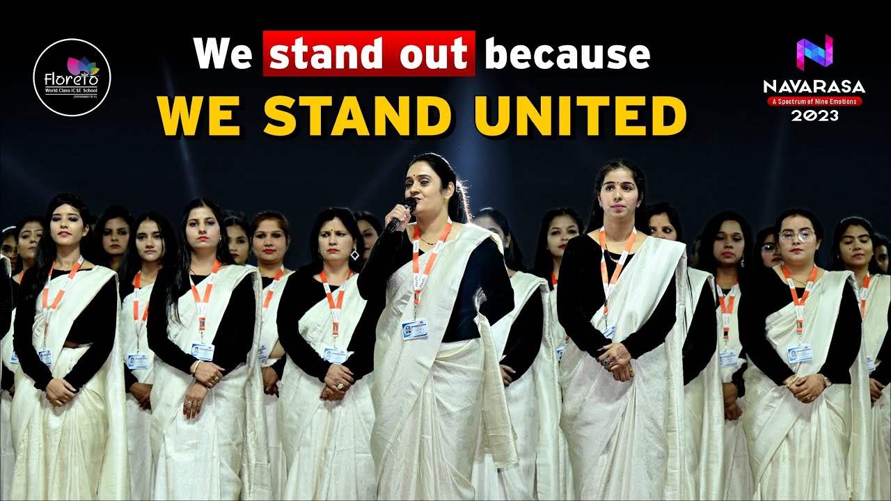 We stand out because we stand united || Floreto World School || Best ...