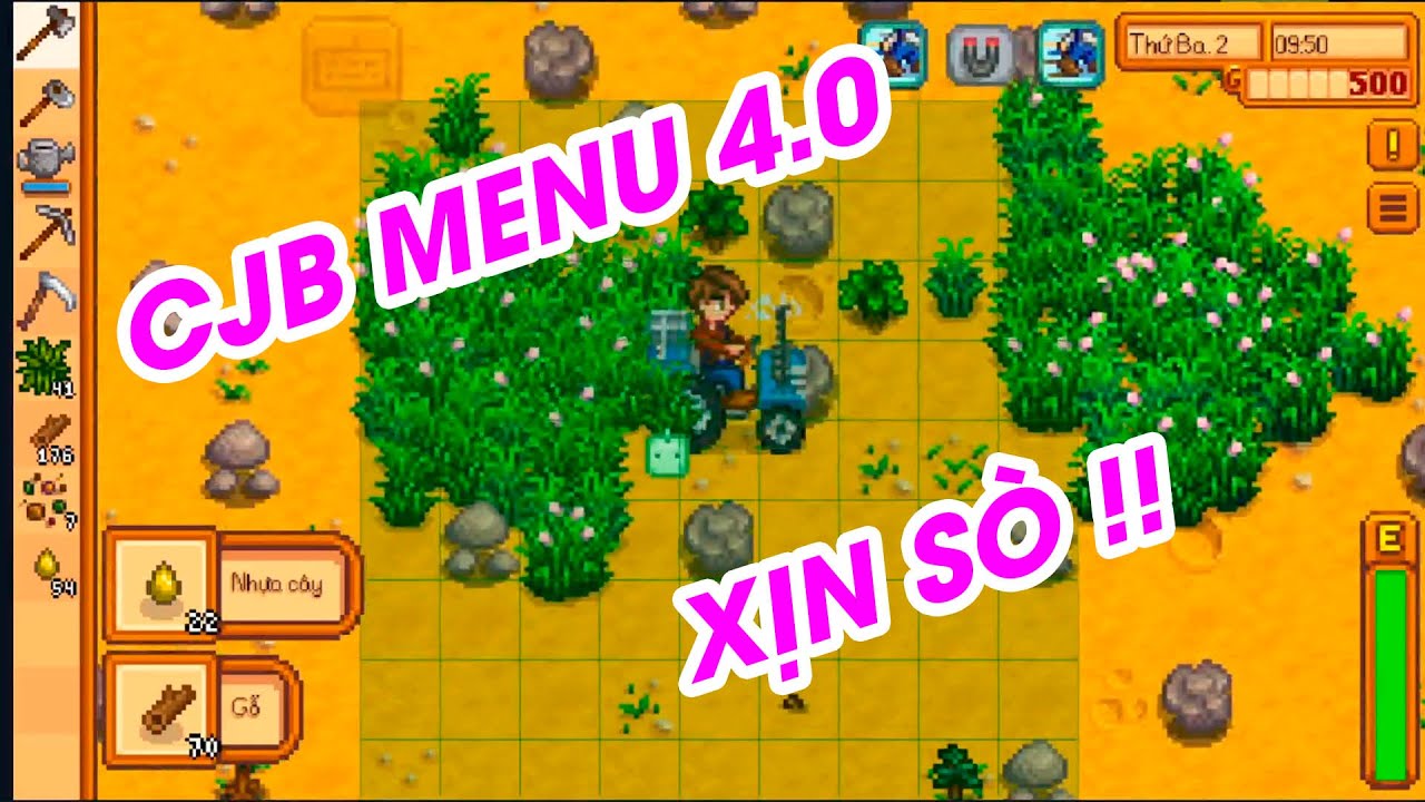 Stardew Valley Mod: Mods CJB Menu 4.0 Phiên Bản Hịn Xò Của Minh Thông ...