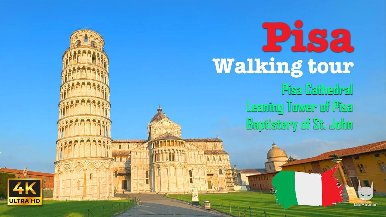Walking Around Leaning Tower of Pisa, Italy - Walking Tour 4K 🇮🇹 - YouTube