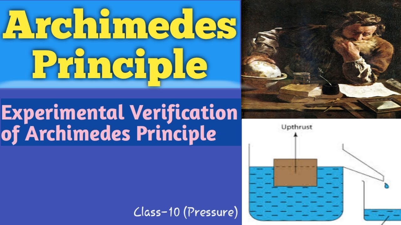 Archimedes Principle, Application and Experimental Verification of it ...