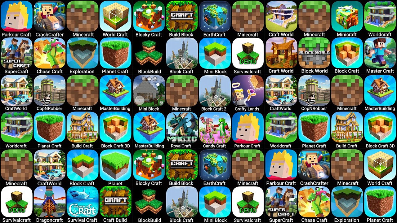 CraftWorld,BlockyCraft,Parkour Craft,Minecraft,DragonCraft,Mini Block ...