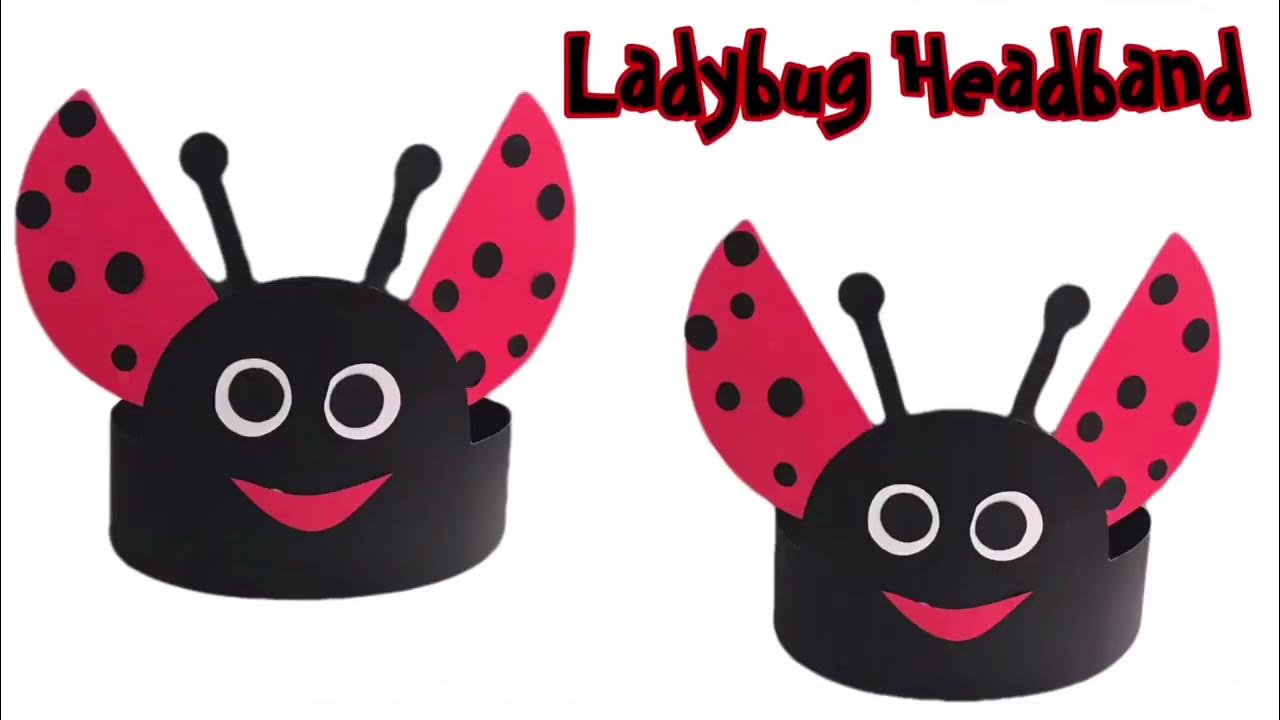 Ladybug Headband || DIY Ladybug || Ladybug craft for kids - YouTube