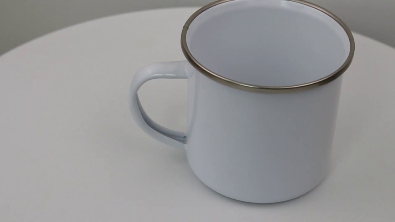 Enamel Mug with Sublimation Coating - YouTube