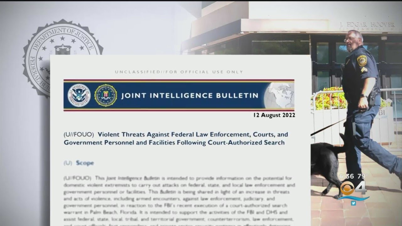 FBI/DHS bulletin warns of "increase in violent threats" to federal ...