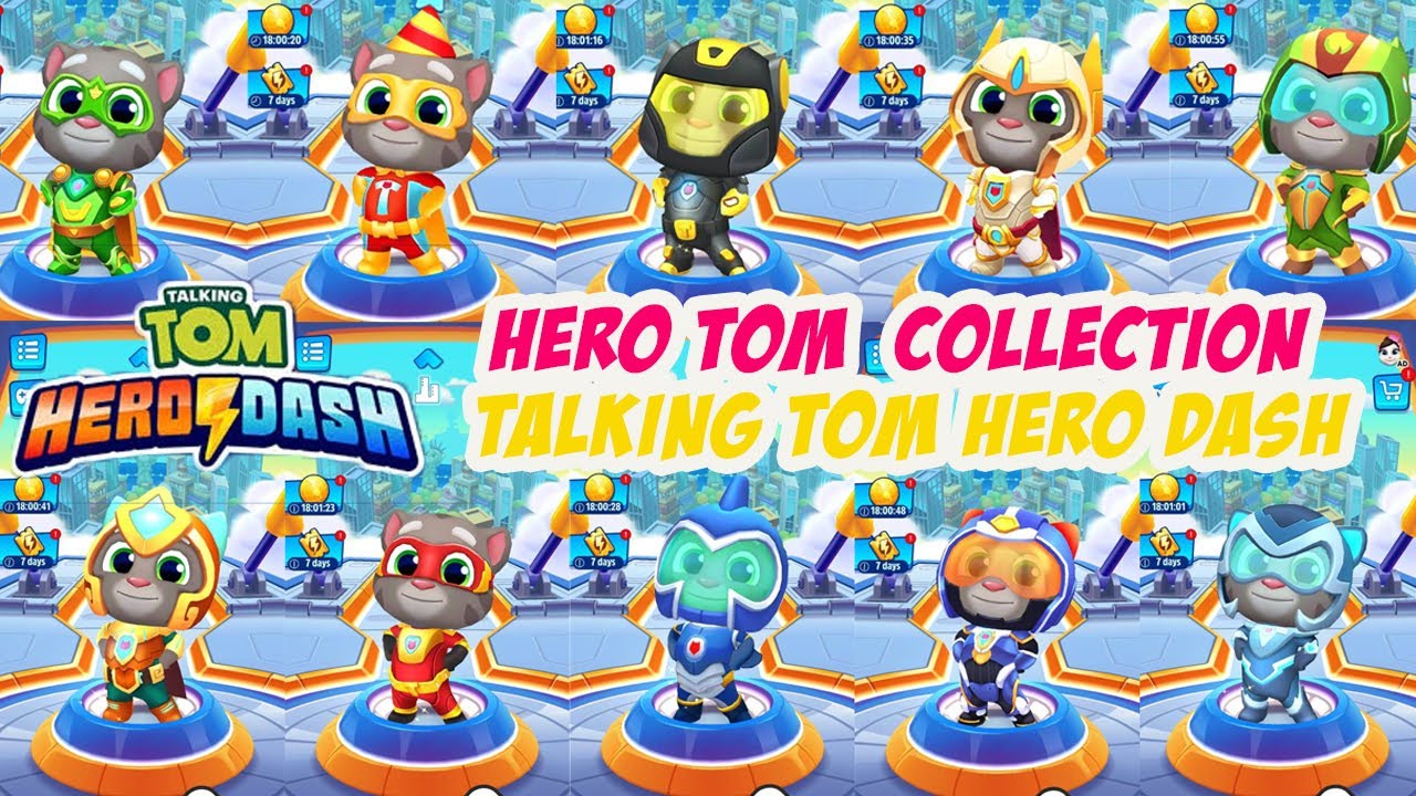 All Hero TOM | Talking Tom Hero Dash Gameplay - YouTube