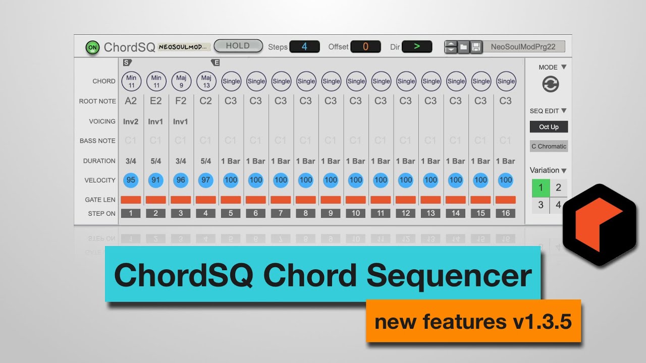ChordSQ Chord Sequencer New Features Walkthrough - YouTube