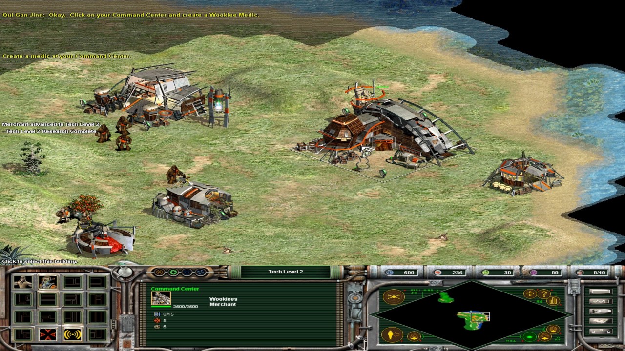 Star Wars Galactic Battlegrounds (PC) Basic Training 4 - Researching ...