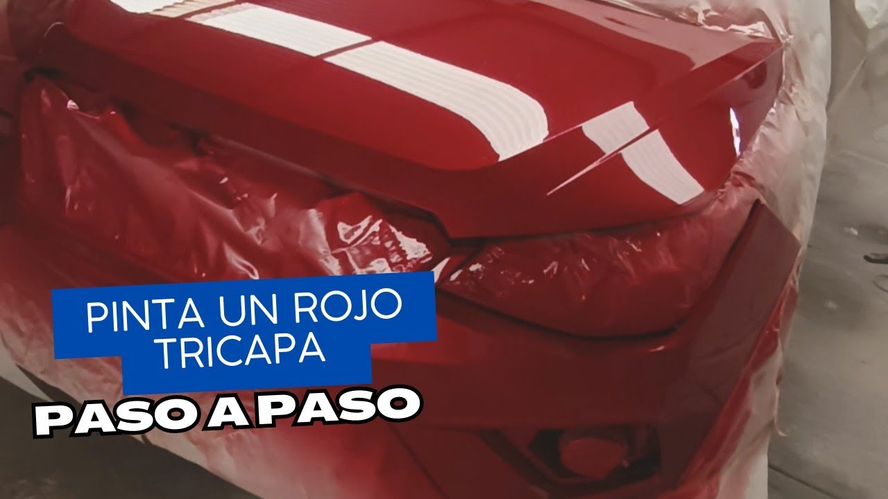 como pintar un rojo tricapa perfecto - YouTube