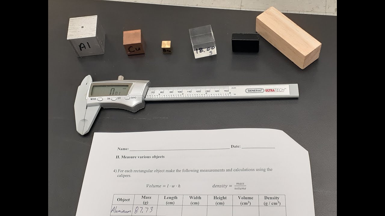 PS 1 Online Lab - Measuring Volume & Density - YouTube
