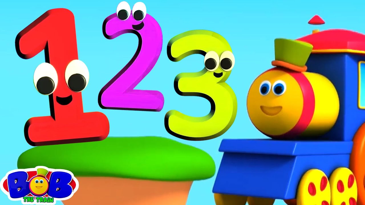 Numbers Adventure, Learn 1 to 10 with Bob The Train + More Kids Rhymes ...