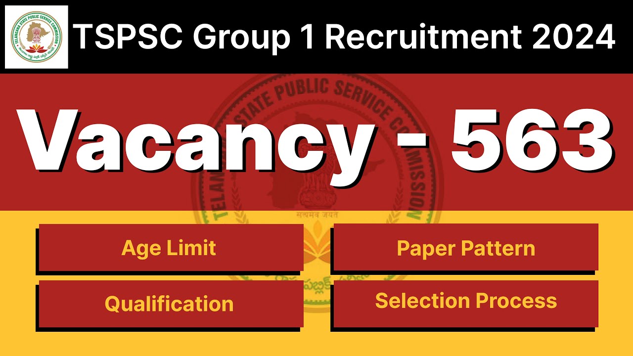 TSPSC Group 1 Recruitment 2024 | Telangana PSC Exam Notification # ...