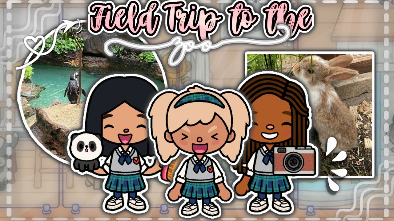 Field Trip to the Zoo!🐇🐻|| *With Voice*|| Toca Boca World Roleplay ...